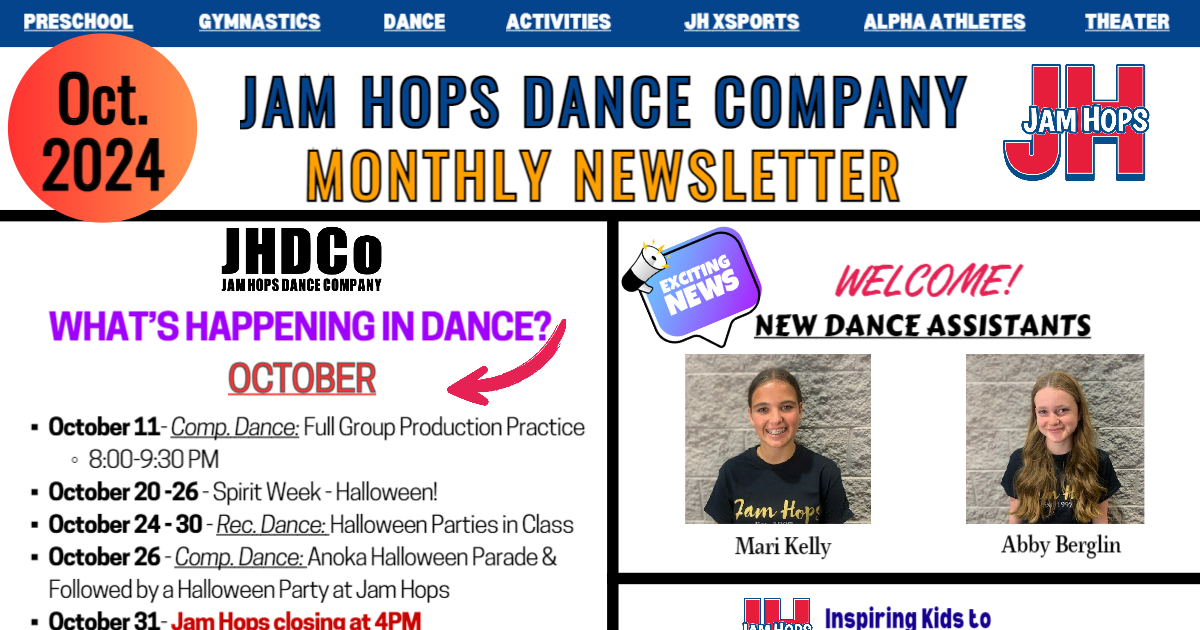Dance Newsletter-October 2024